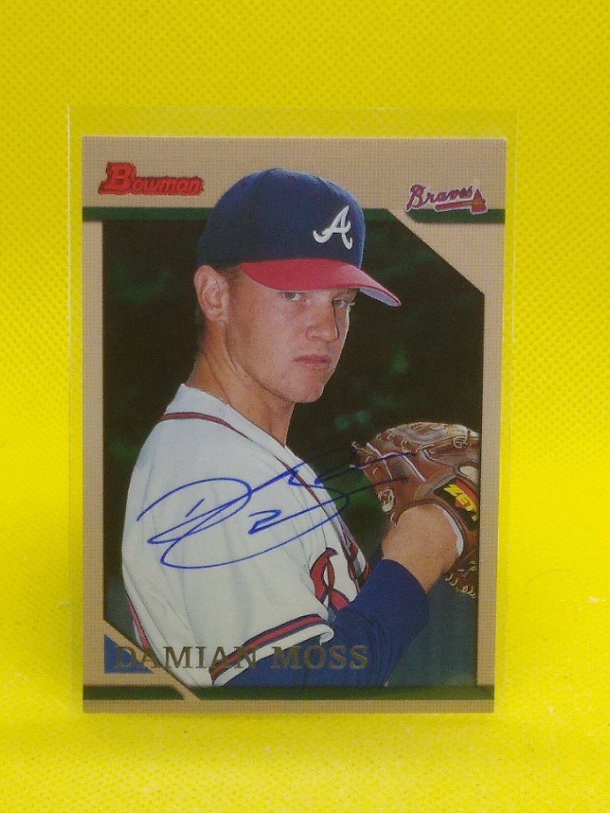 Damian Moss 1996 Bowman #149 Atlanta Braves (PERSONAL AUTOGRAPH) | eBay