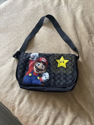 Nintendo Super Mario Brothers Messenger Bag Power Up Star USED .. | eBay