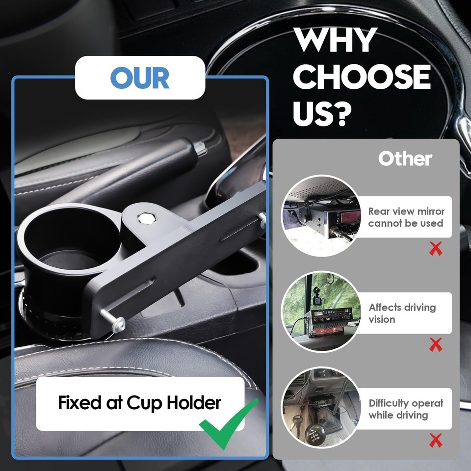 Upgrade Cup Holder Radio Mount/Drinks Cup Holder Mount Fit for ...