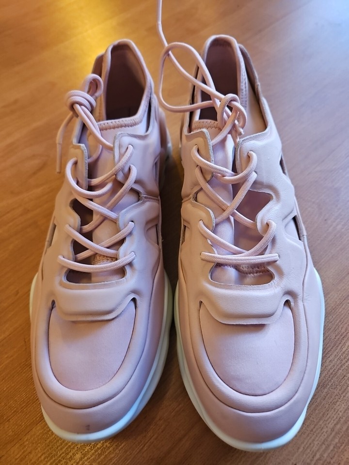 Ecco Women Size 9 Silver Pink Elo Athletic Shoes Sneakers DISPLAY MODEL ...