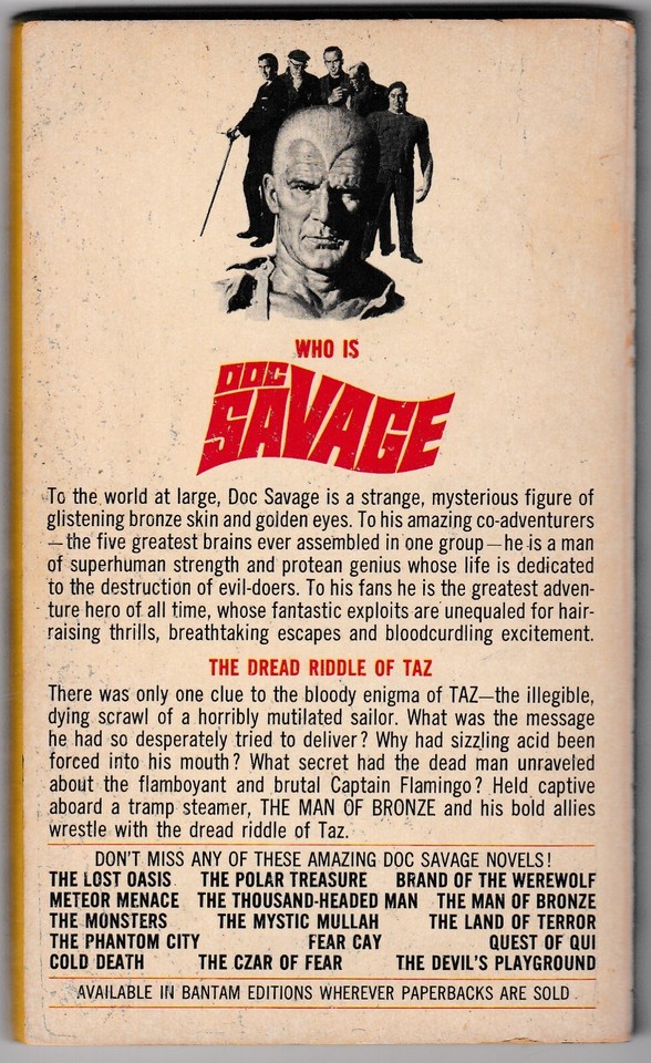 Doc Savage: Mystery Under the Sea #27: Bantam Books (1968 - 1st ...