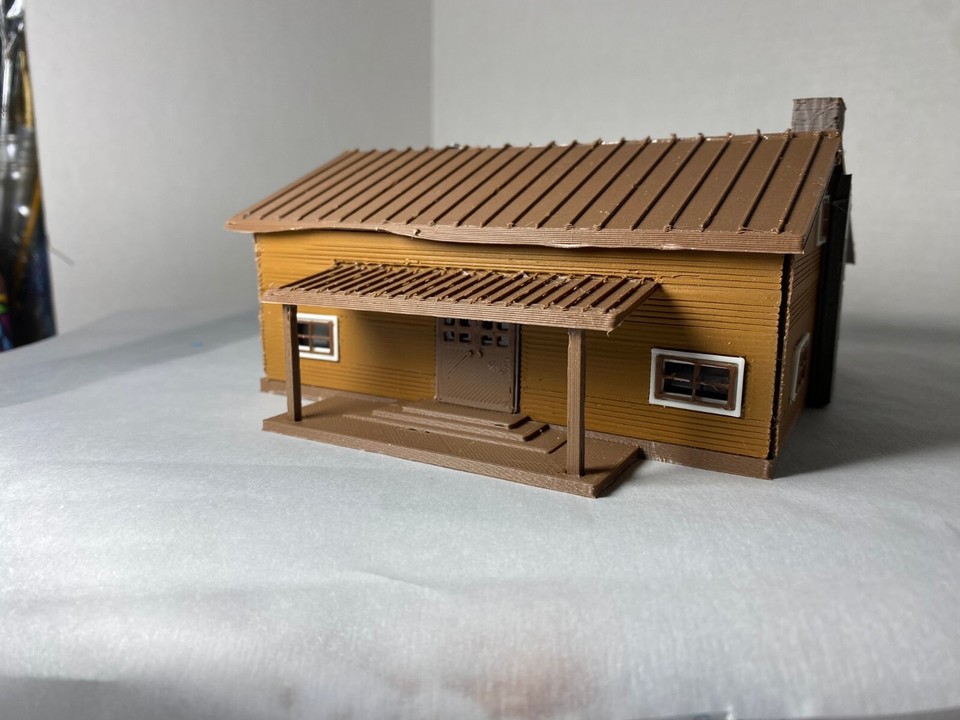 Assembled Scale Model Uncle Mark's Cabin T, Z, N, HO, S, & O Scales ...