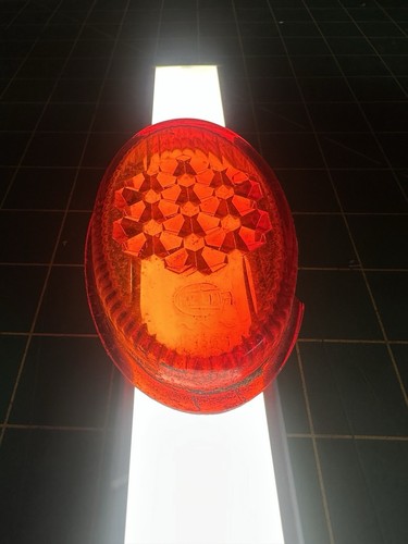 Vintage Hella K1564 Red Glass Tail Light Lens – Oval Reflector | eBay