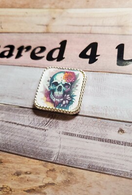 Motorcycle Concho Skull concho, girl skull concho, custom concho ...