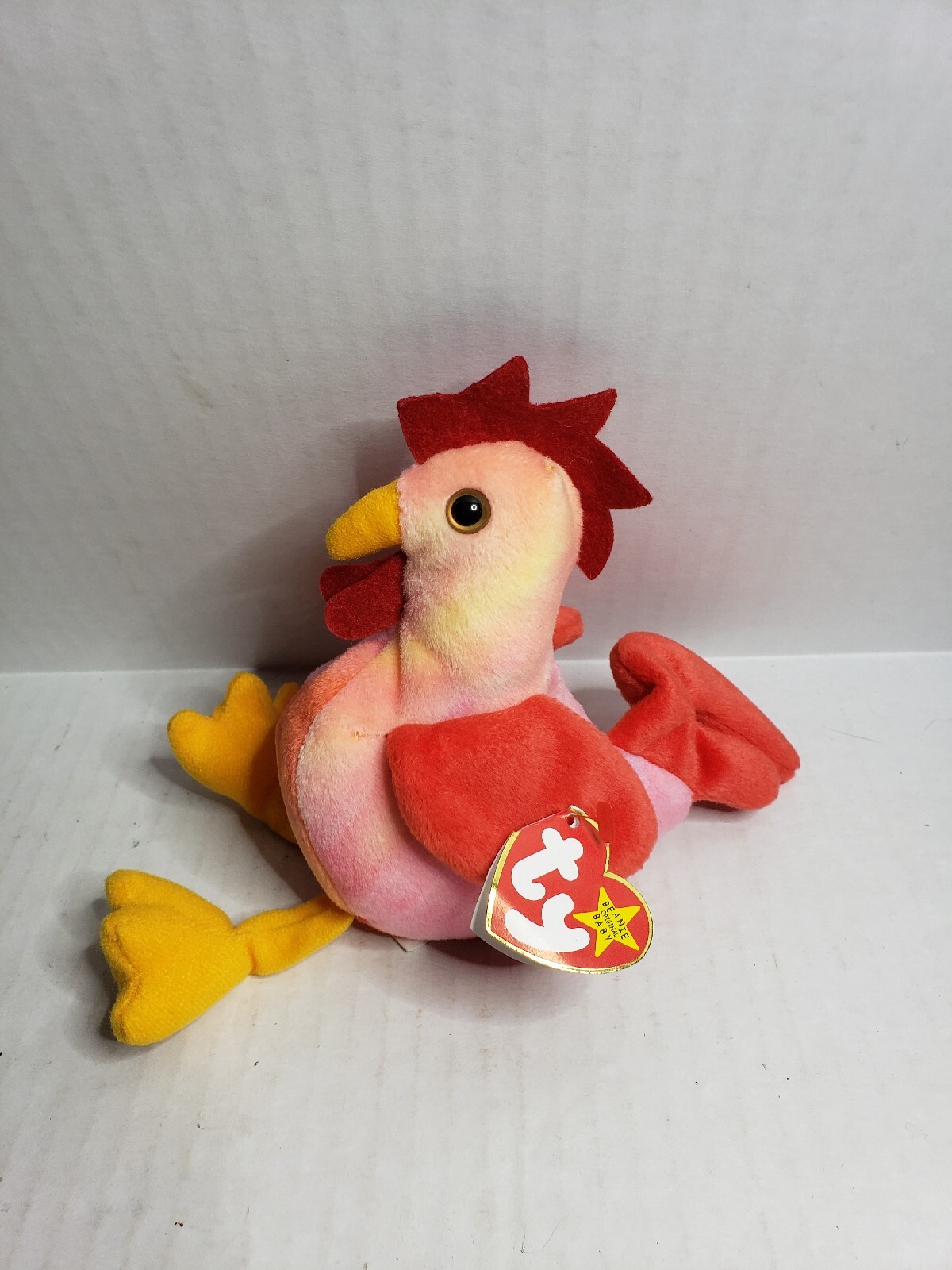 Ty Beanie Baby Strut the Rooster 1996 Stuffed Plush Toy with Tags ...