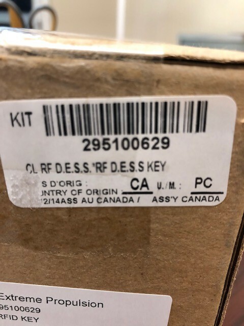 Seadoo Spark BRP RFID DESS KEY 295100629 | eBay