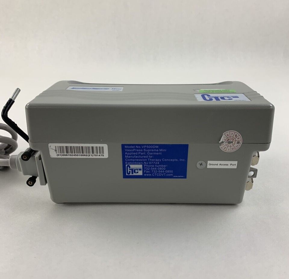VasoPress Supreme Mini DVT Pump VP500DM Compression Therapy W/ Cord and ...