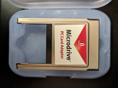 iomega Microdrive PCMCIA Card Adapter - Untested w/ Plastic Case | eBay