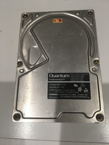 Quantum Prodrive ELS 85S PI08S023 REV 08-M 50PIN 85MB SCSI HARD DRIVE ...