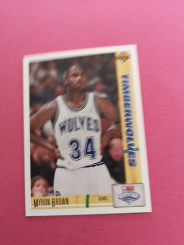 Myron Brown Minnesota Timberwolves Rookie Card Carte Basket NBA Upper ...