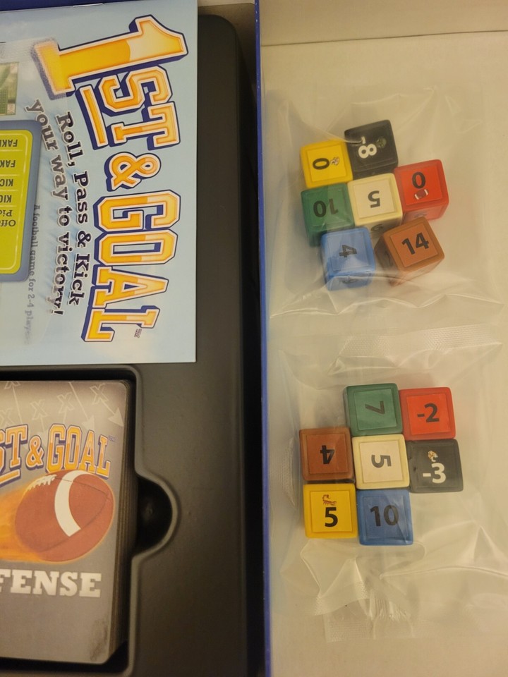 First & Goal Simulation Football Base Board Game 2013 R&R Games 100% ...