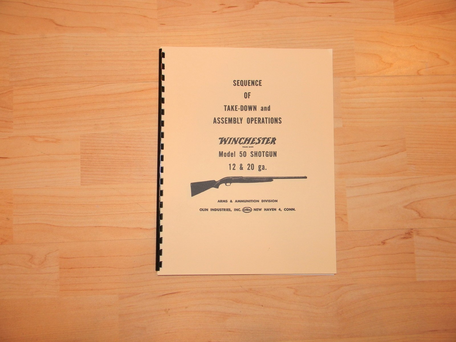 Winchester Model 50 Shotgun Takedown Manual - #W5 | eBay