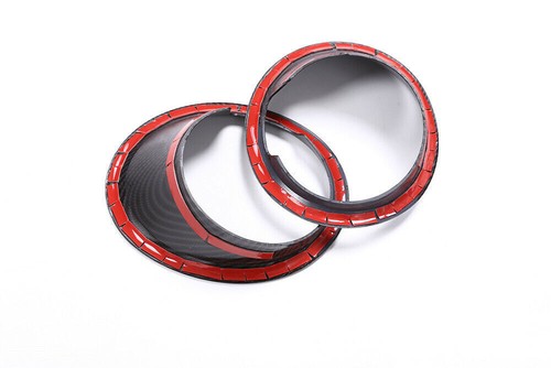 2×Carbon Fiber ABS Front Fog Light Lamp Cover Trim Fit For BMW X1 F48 ...