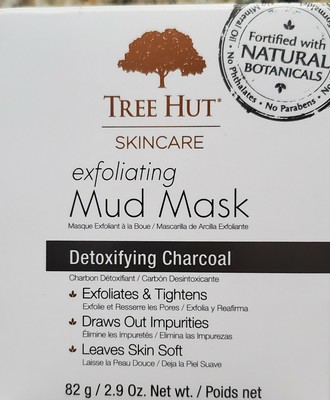 Tree Hut Exfoliating Mud Mask-Detoxifying Charcoal 0.7 oz/20g | eBay