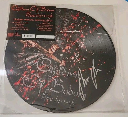 Blooddrunk by Children of Bodom (Record, 2008) Signed By Alexi Laiho ...
