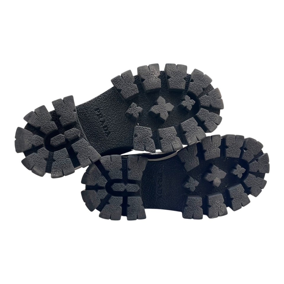 Prada Black Patent Leather Monolith Platform Derby Sneakers | eBay