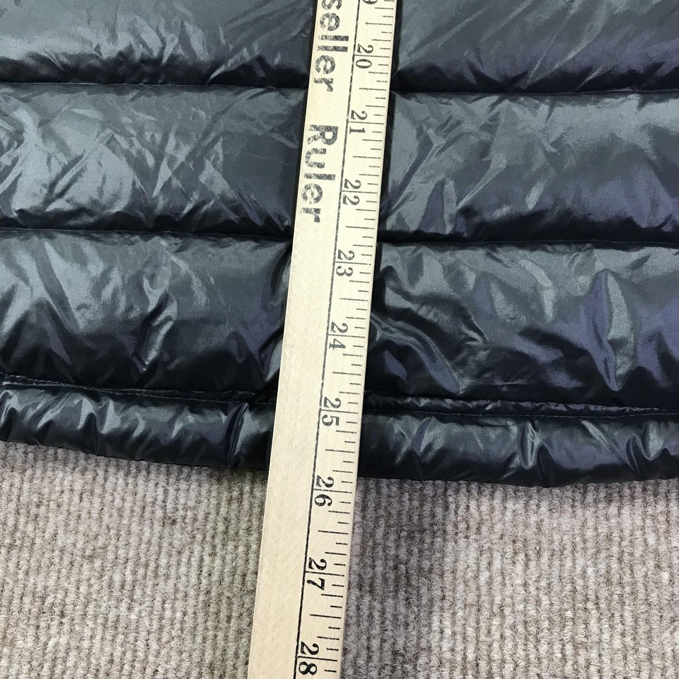 Spyder Jacket Mens Small Black Down Feather Lightweight Puffer Packable ...