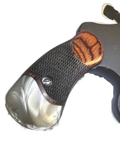 Grips for Rock Island M200 and M206 Rosewood checkered Pearl stunning ...