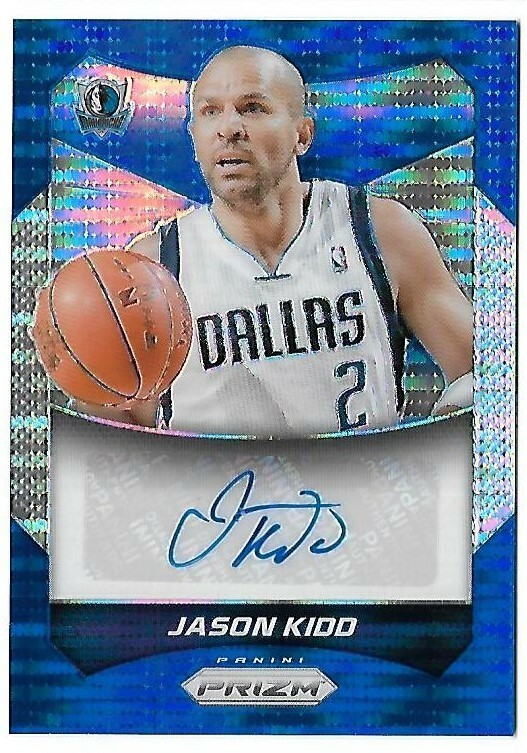 JASON KIDD 2014 PANINI PRIZM BLUE PULSAR AUTO AUTOGRAPH CARD #2/149 ...