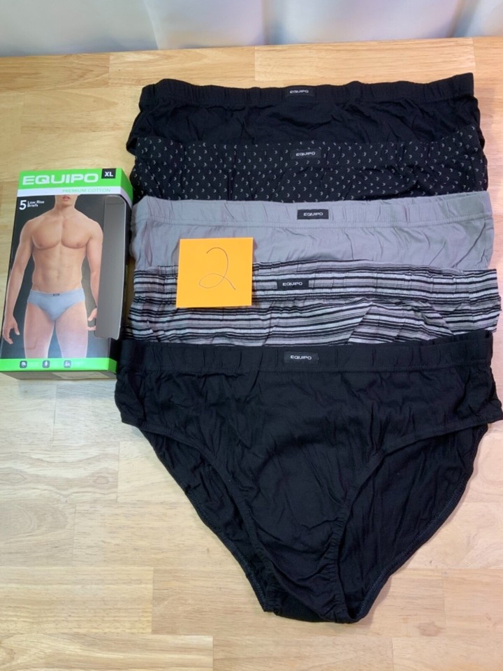New Men’s Equipo Low Rise Briefs 5 Pack -HARD TO FIND!!!!—U PICK!!* | eBay
