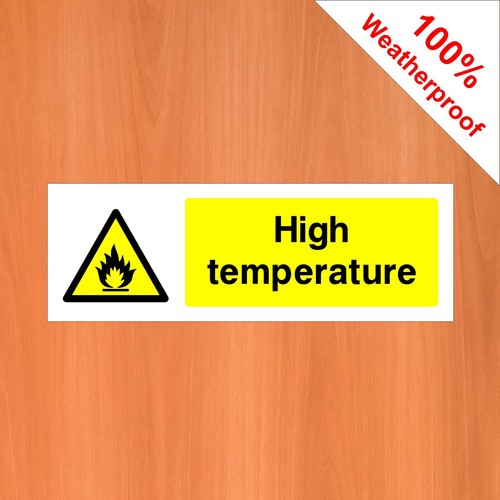 High temperature sticker sign FOO54 Warning and hazard notices Kitchen ...