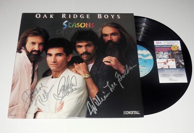 THE OAK RIDGE BOYS AUTOGRAPHED VINYL RECORD ALBUM (SEASONS) - JSA COA ...