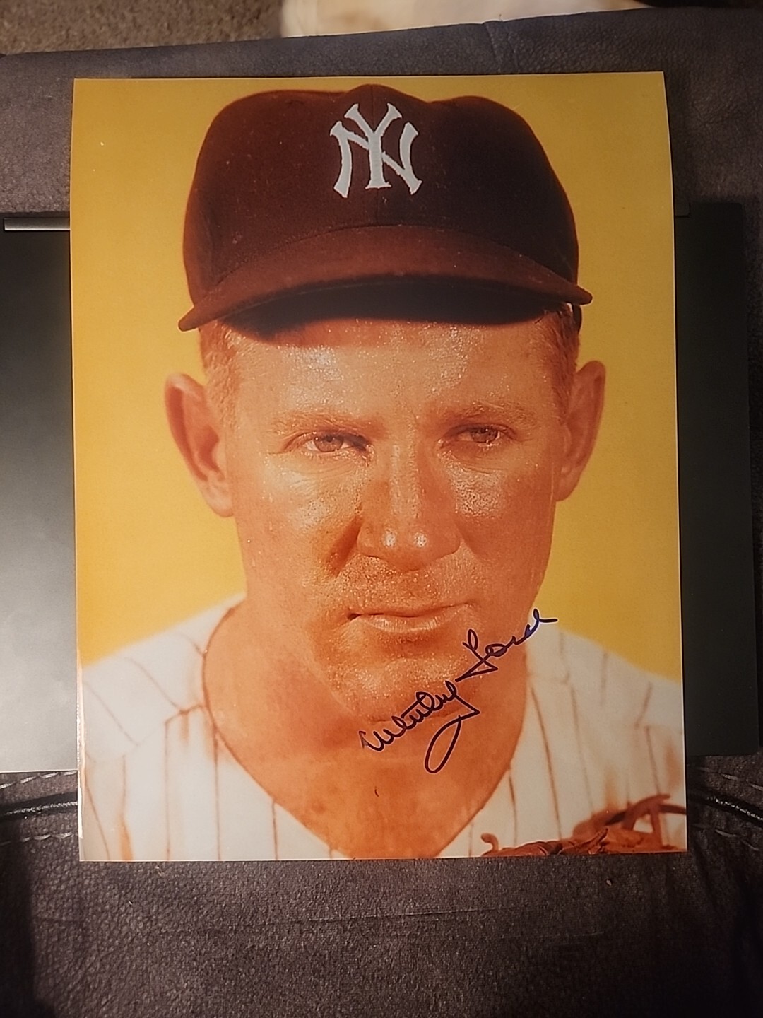 Whitey Ford Original George Brace Photo signed 11x14 | eBay