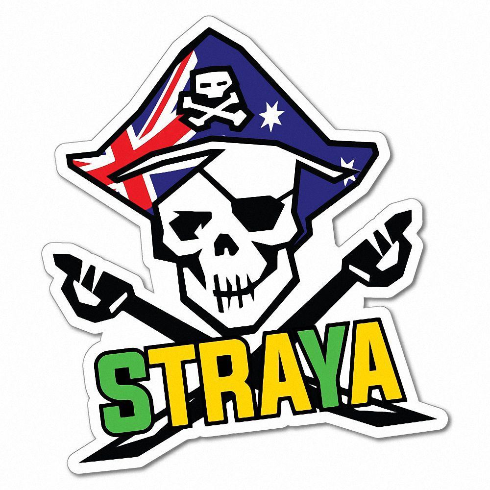 Straya Pirate Skull Flag Sticker Aussie Car Flag 4x4 Funny Ute | eBay