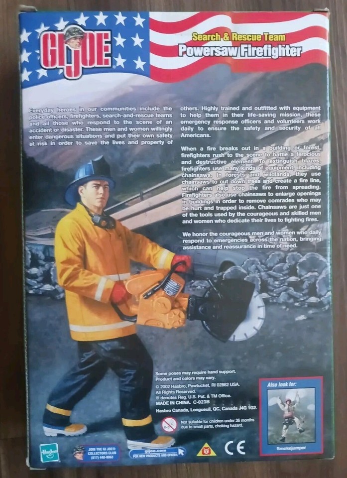 HASBRO 1/6 ACTION FIGURE 12 INCH GI JOE SEARCH RESCUE TEAM POWERSAW ...