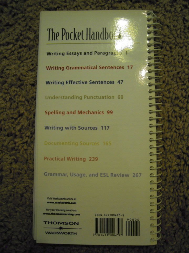 The Pocket Handbook 2nd edition spiralbound 2003 MLA updates ...