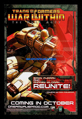Transformers War Within Hasbro Comics 2003 Trade Print Magazine Ad ...