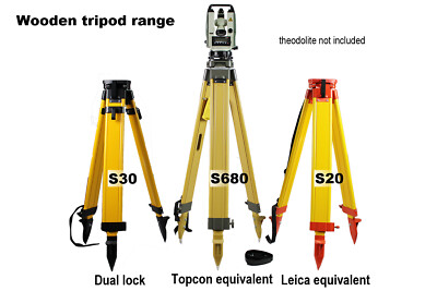 Heavy Duty Total Station Theodolite Wood Tripod for Sokkia Trimble ...