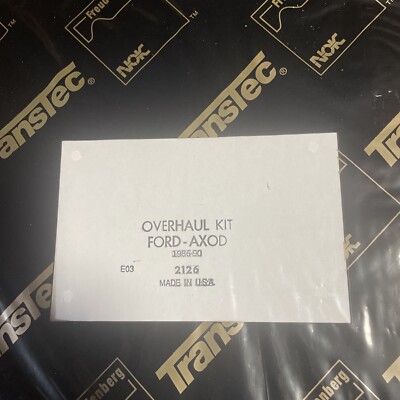 Transmission Overhaul kit Ford AXOD 1986 To 1990 2126 | eBay