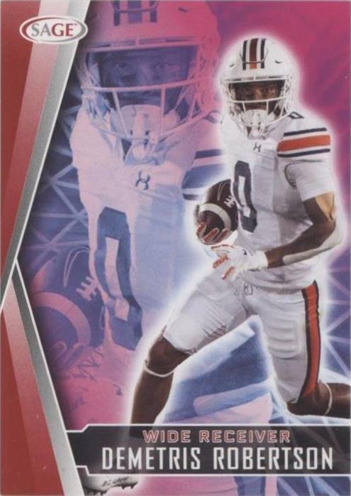 2022 SAGE Low Series - Demetris Robertson #14 Red (RC) for sale online ...