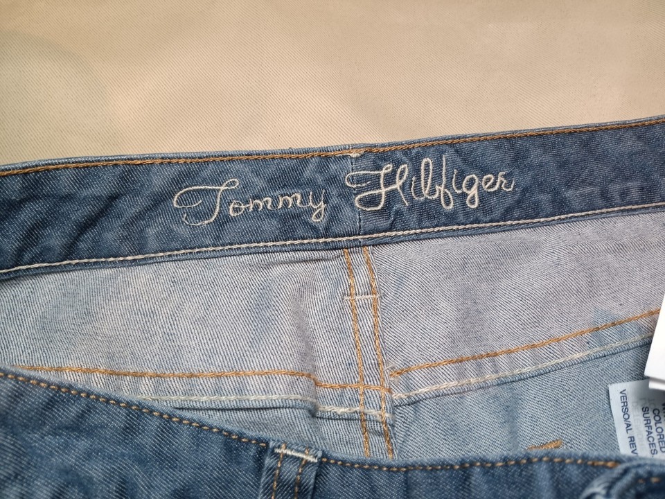 Tommy Hilfiger Y2K Denim Capri Pants Women’s 6 Blue Cotton Stretch ...