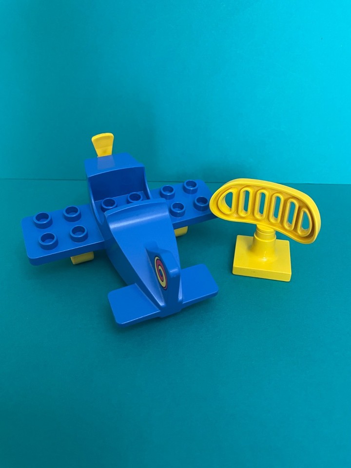 Lego Duplo Vehicle Plane Airplane Blue plus Radar Antenna | eBay Australia