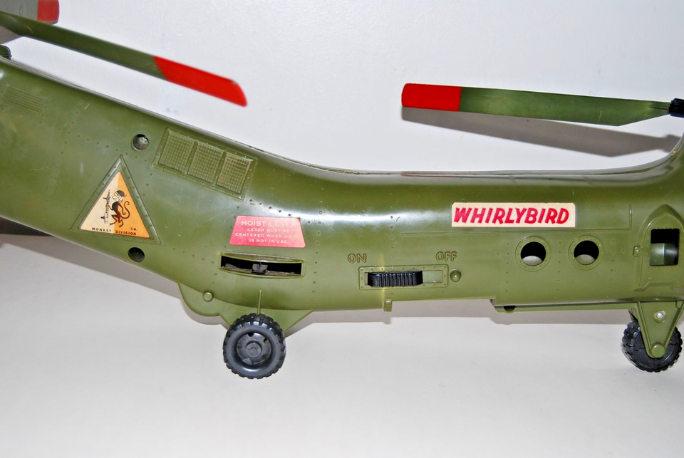 Vintage 1964 Remco Whirlybird Monkey Division Motorized Helicopter ...