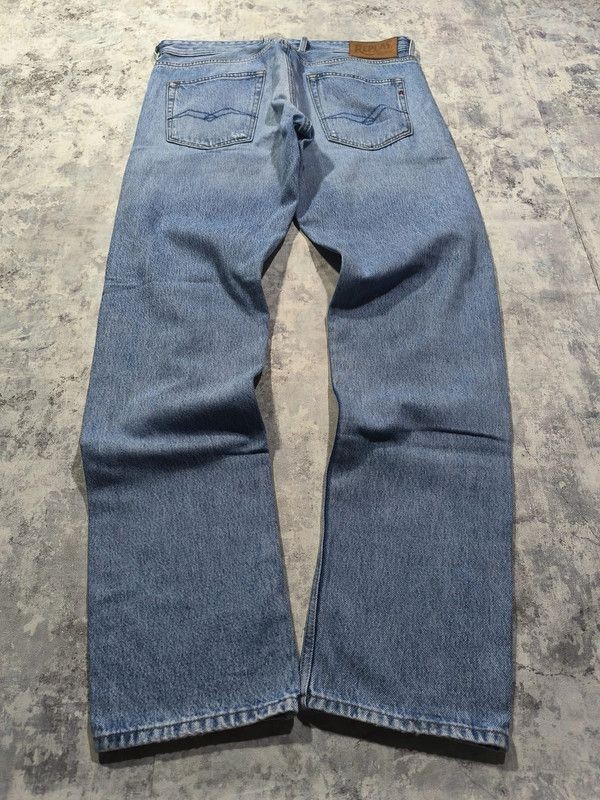 vtg distressed italy replay repaired jeans steve jobs type western erd ...