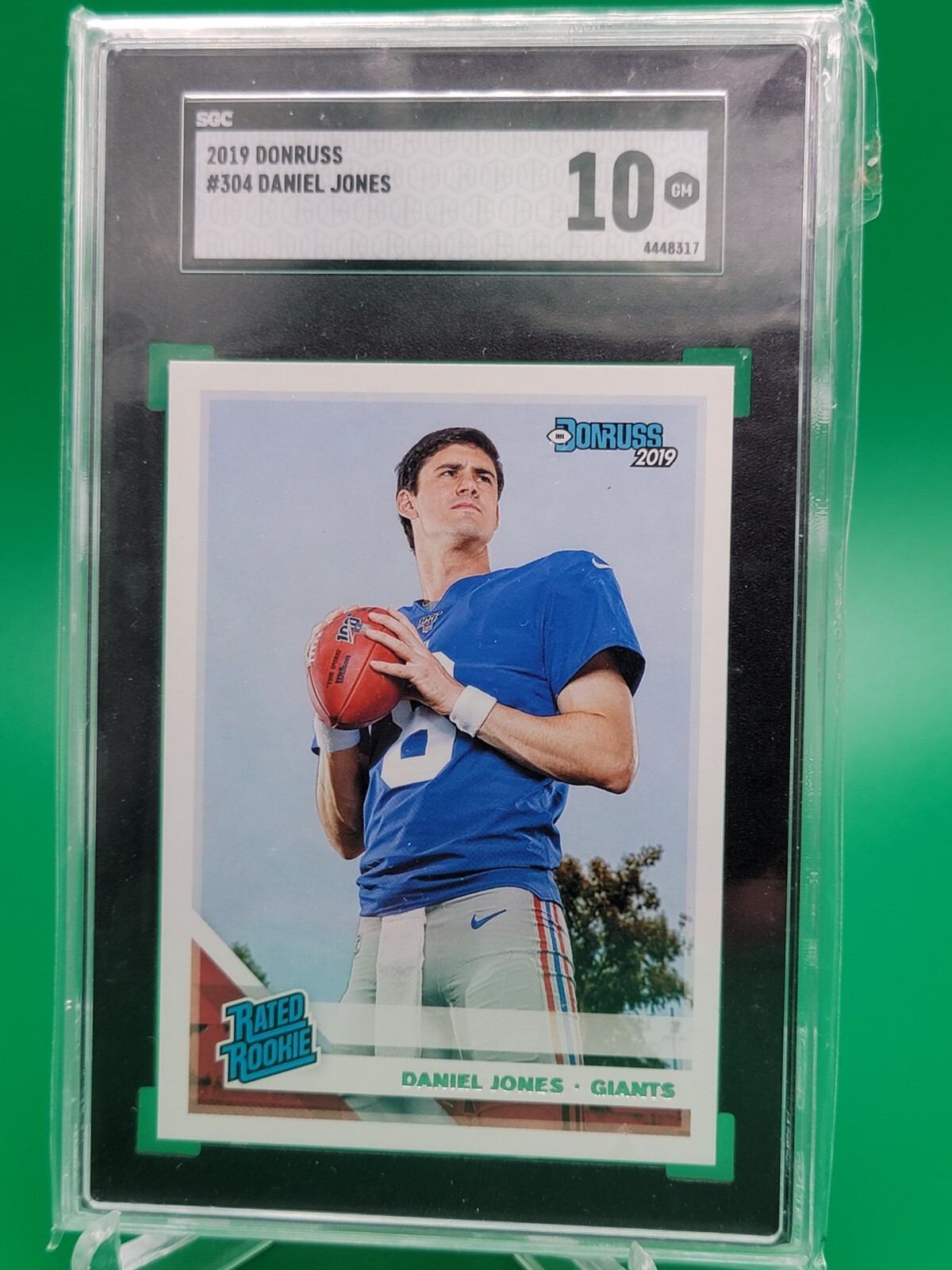 2019 PANINI DONRUSS #304 DANIEL JONES RC GIANTS SGC 10 Rookie Card ...