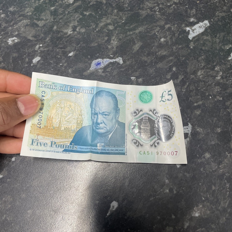 Genuine Rare King Charles III £5 Five Pound Plastic Polymer Banknote | eBay