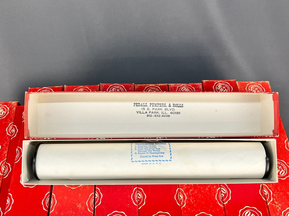 Lot of 35 QRS PLAYER PIANO Word-Rolls All Original Boxes & Labeled (1 ...