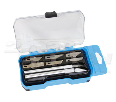 10 PC PRECISION KNIFE SET RAZOR BLADE CUTTING TOOL ARTS & CRAFT HOBBY ...