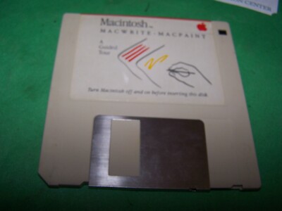 Macintosh A Guided Tour of MacWrite MacWrite on 400K Disk for Vintage ...