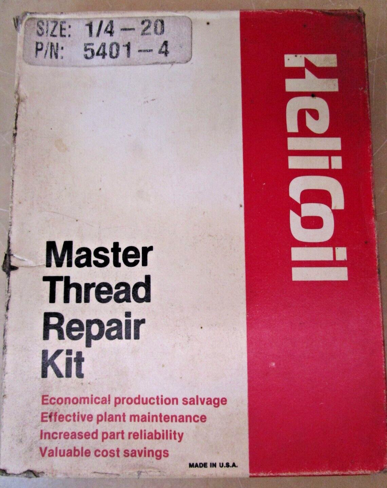 Helicoil 5401-4 Master Thread Repair Kit Size: 1/4-20 1272OMF | eBay