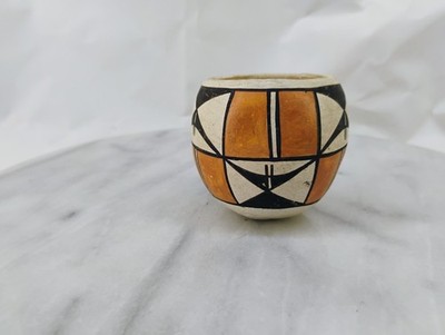 VINTAGE Small ACOMA NEW MEXICO PUEBLO POLYCHROME 2" POTTERY BOWL | eBay