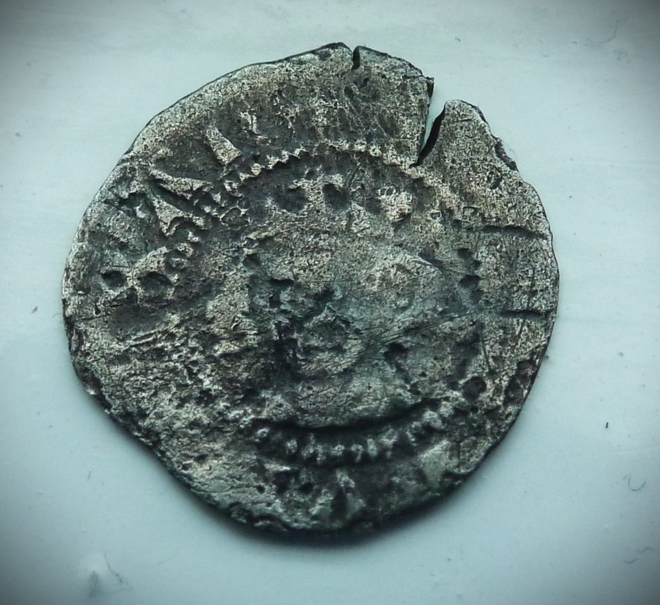 EDWARD III HALF PENNY FLORIN COINAGE , LONDON. SALTIRE IN ONE QUARTER ...