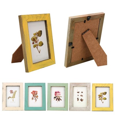 Solid Wood Picture Frame Stand Wall Hanging Draw Frame Photo Decor Gift ...