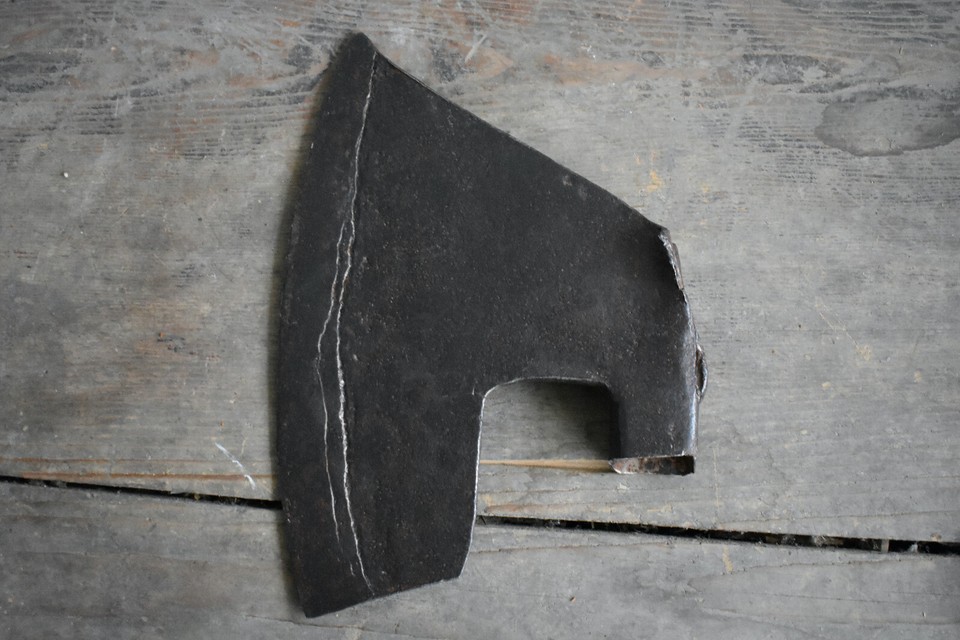 HUGE rare Hand Forged Antique axe hatchet heads - Master Marks - early ...