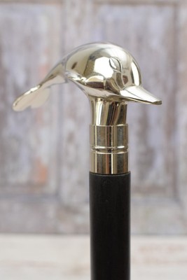 Classic Elegant Walking Stick Dolphin - Aluminum and Wooden Walking ...