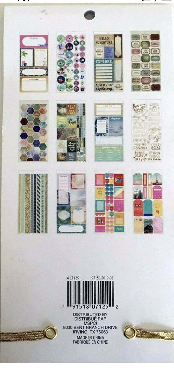 Craft Smart Stickers Autocollants Travel Voyage Sticker Book 693 Pcs ...